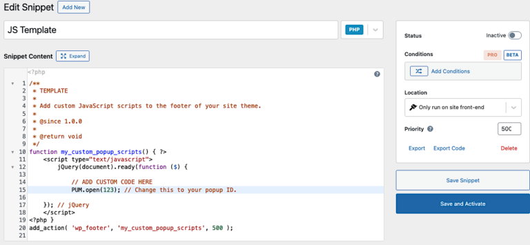 Getting Started With Custom JavaScript - Popup Maker